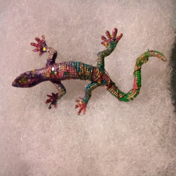 Jewelry | Sparkly Chameleon Pin | Poshmark